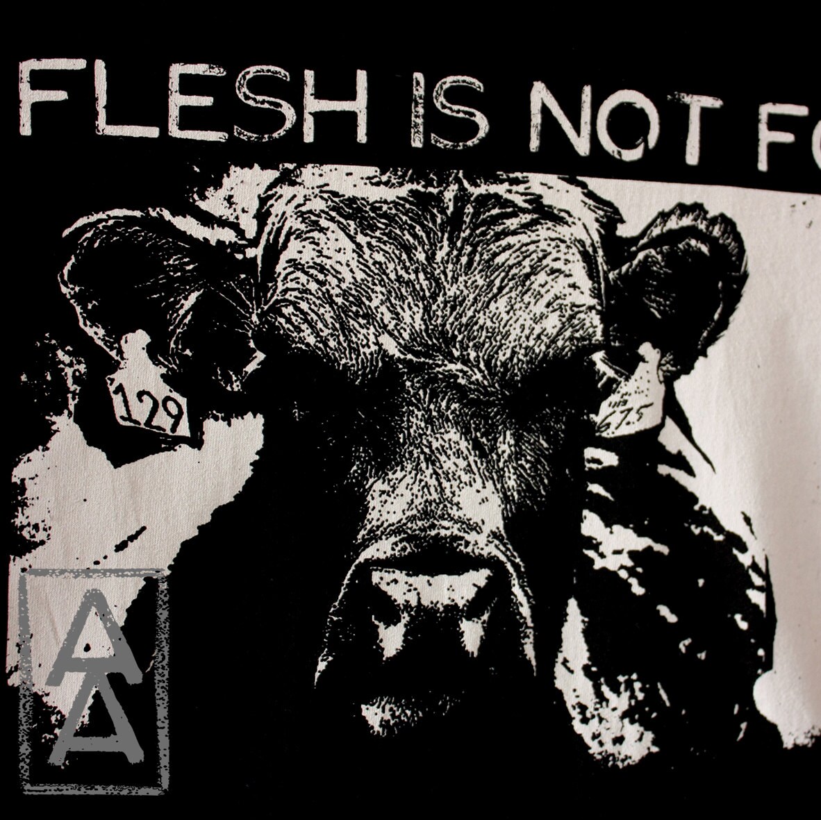 Flesh is Not Food Vegan Animal Rights Shirt Punk - Etsy
