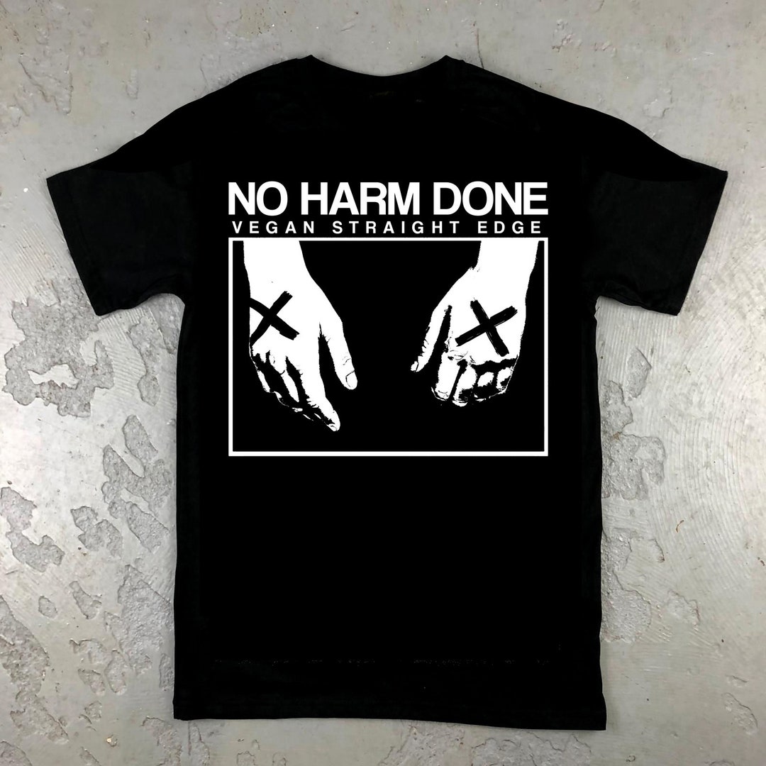 No Harm Done Vegan Straight Edge Animal Rights Shirt Punk - Etsy