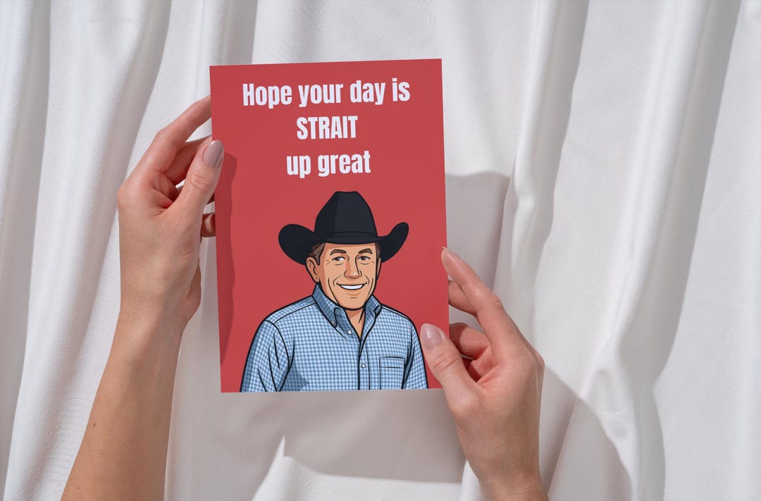 George Strait Birthday Card - Country Music Fan Birthday - Etsy UK