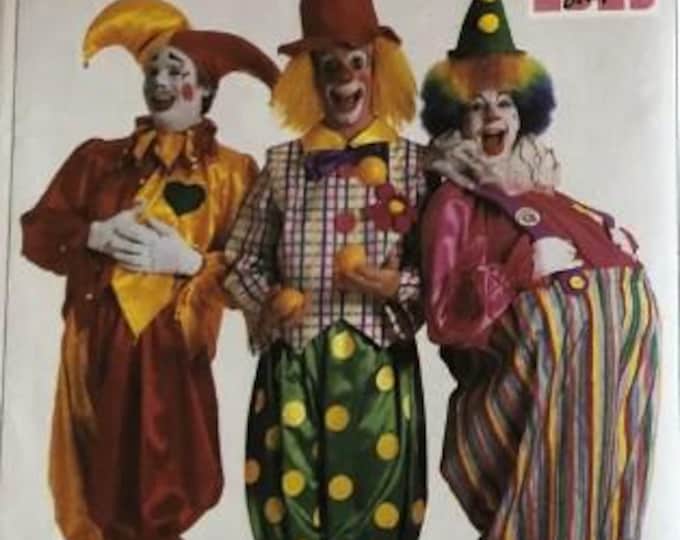 Vintage 80s Simplicity Adult Clown Costume Sewing Pattern 7117 Uncut ...