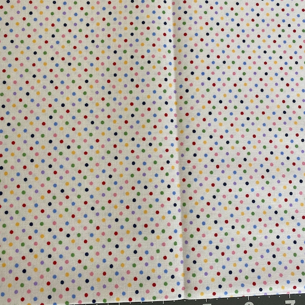 Multi Color Polka Dot Fabric - Etsy