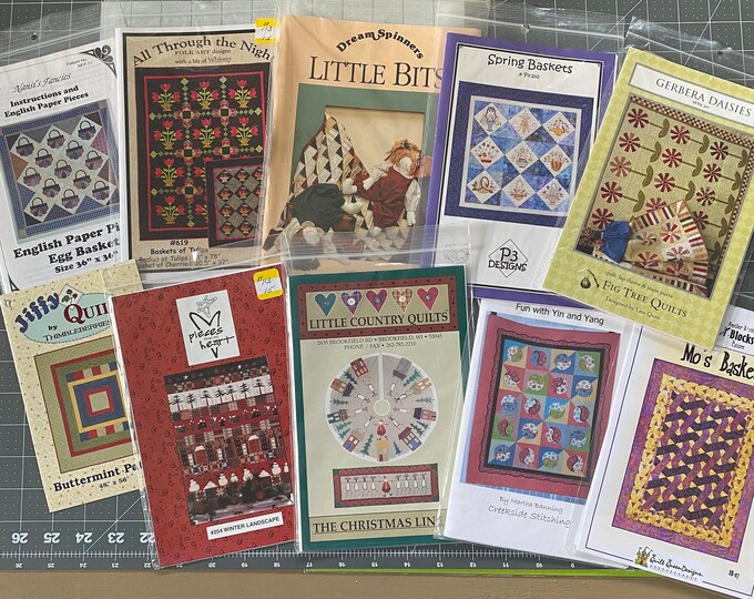 Lot of 10 Primitive Folk Art Country Quilt Sewing Patterns - Etsy