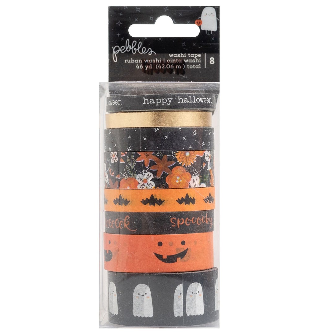 Pebbles Spooky Washi Tape Set by American Crafts Halloween - Etsy