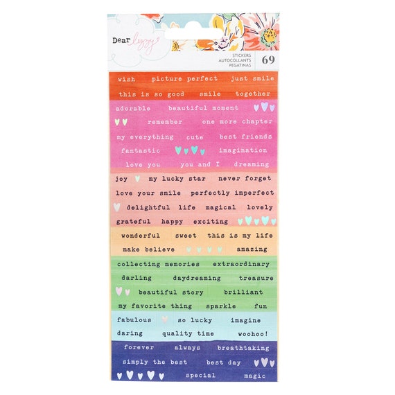 Dear Lizzy She's Magic Word Stickers MSRP 2.00 | Etsy