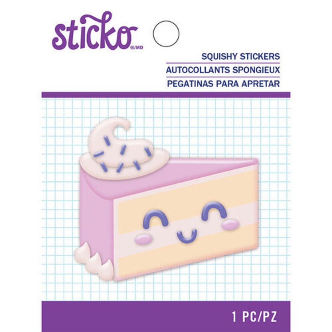 Sticko Squishy Stickers Cake Squishy Sticker MSRP 3.50 - Etsy