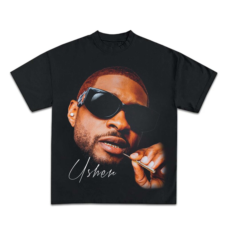 Usher Big Face Graphic Print T Shirt Design PNG Instant Download 300 ...