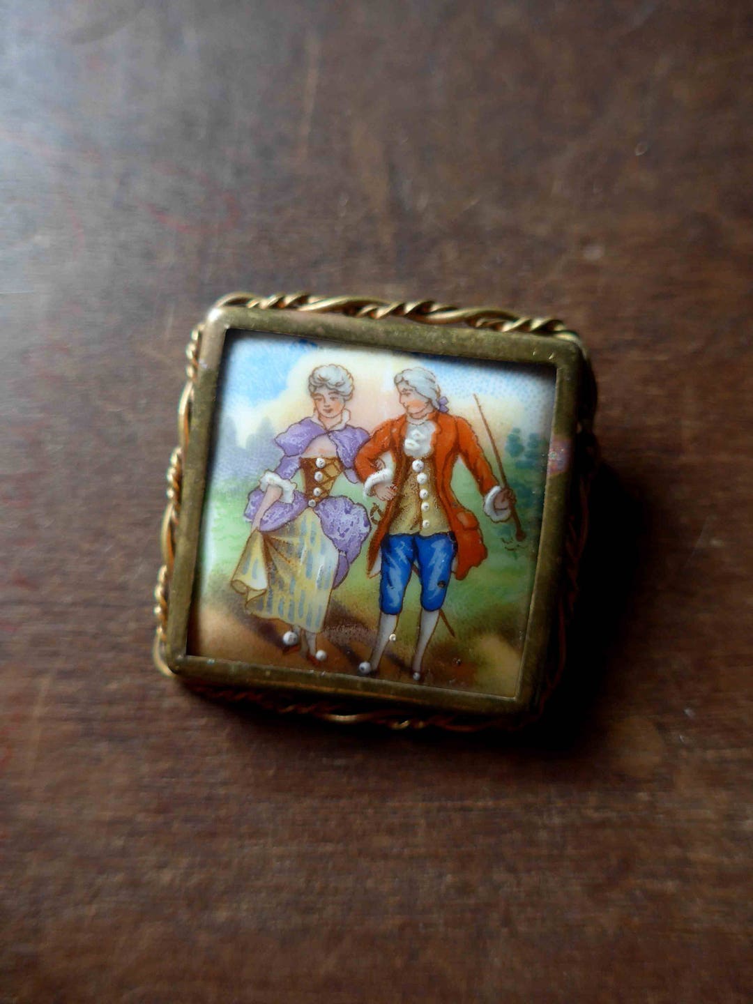 Jolie Broche En Porcelaine De Limoges, Vintage Français Années 1940s ...