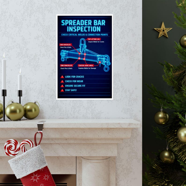 Spreader Bar Inspection Poster | Safety Rigging Chart, Industrial ...