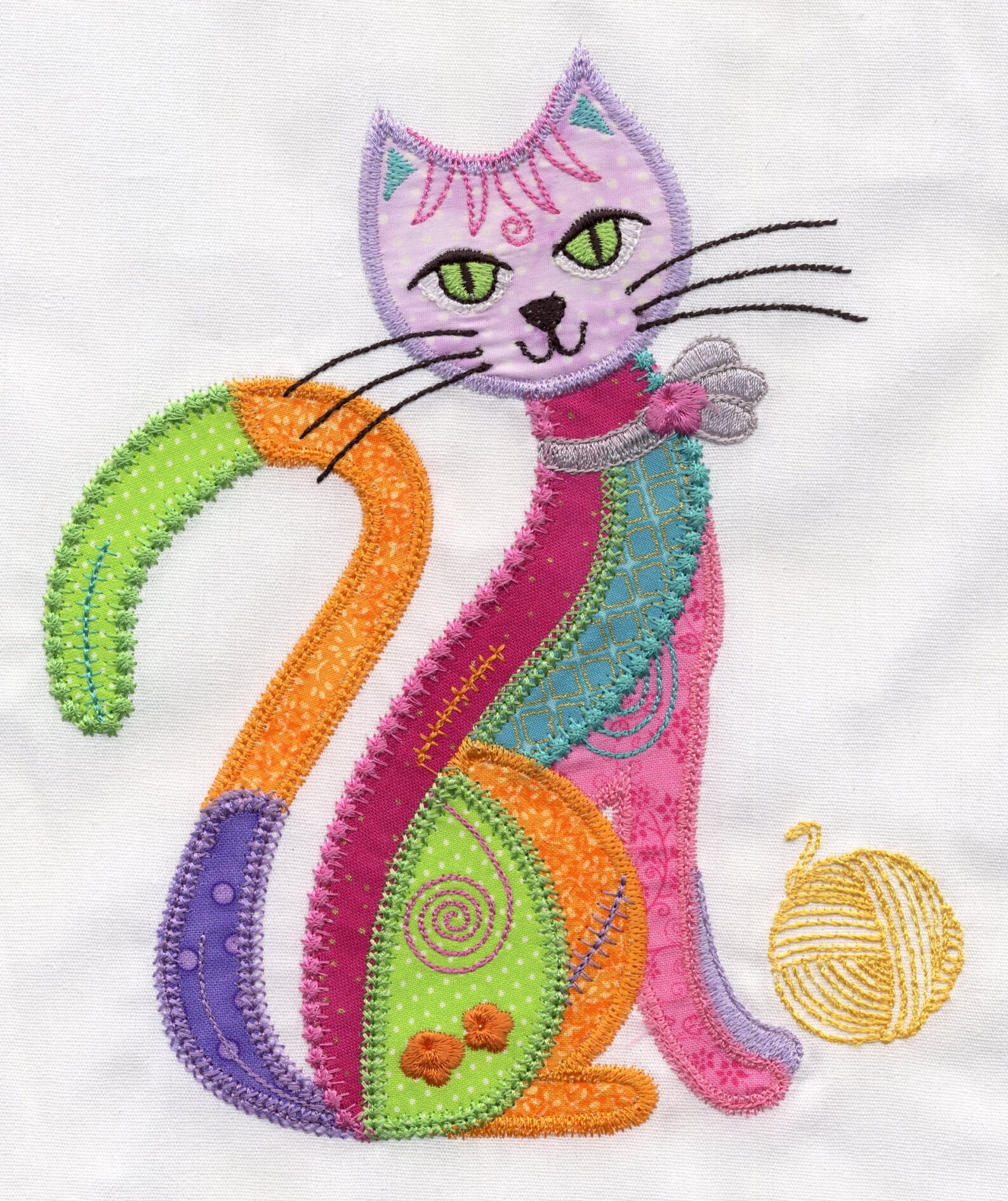 Aristocat Grace Cat Applique | Single Machine Embroidery Design - Etsy