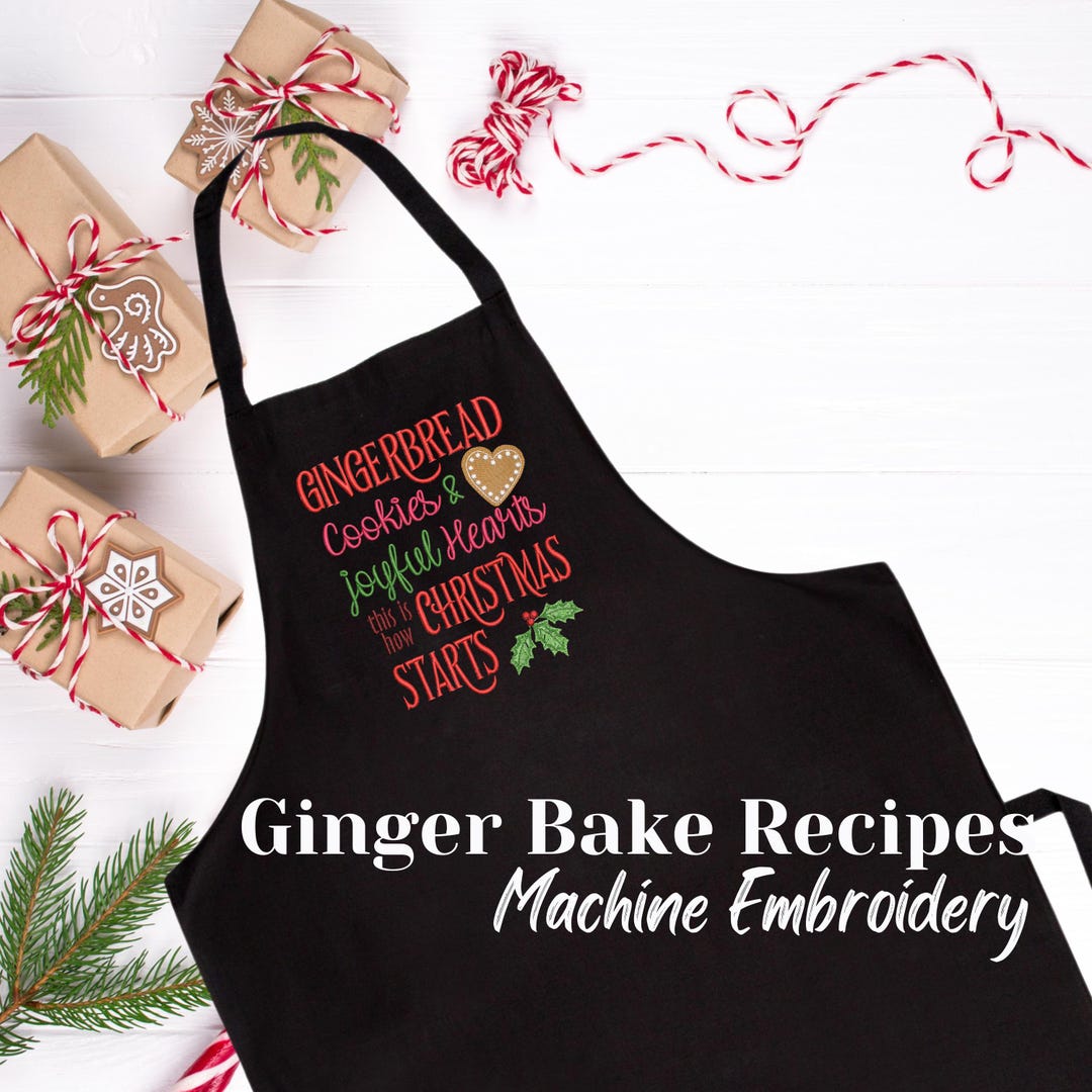 Ginger Bake Recipes | Machineembroidery - Etsy