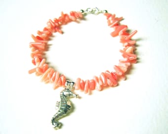 Pink coral jewelry | Etsy