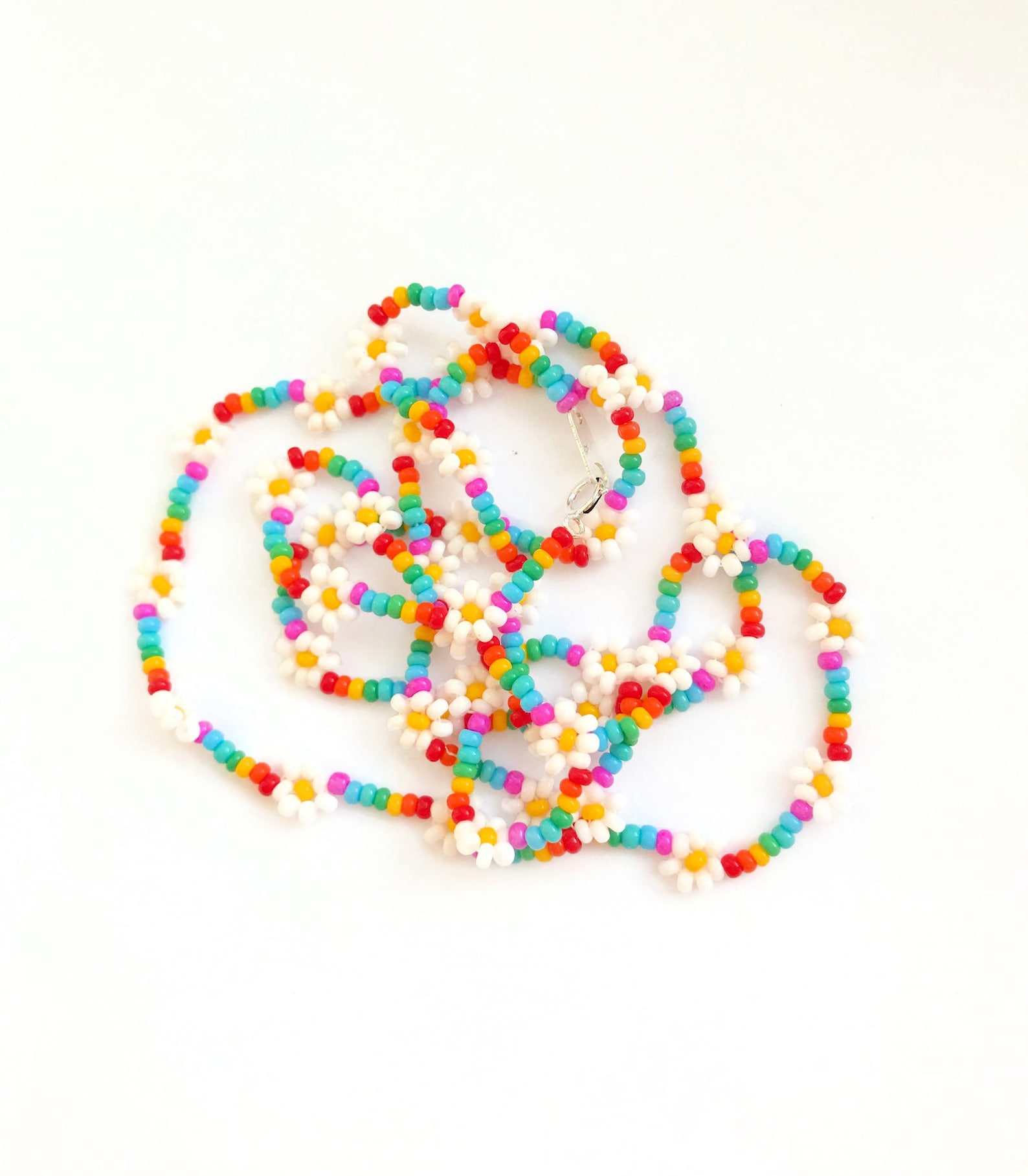 Rainbow Necklace, Daisy Necklace, Pride Necklace, Birth Flower Necklace ...