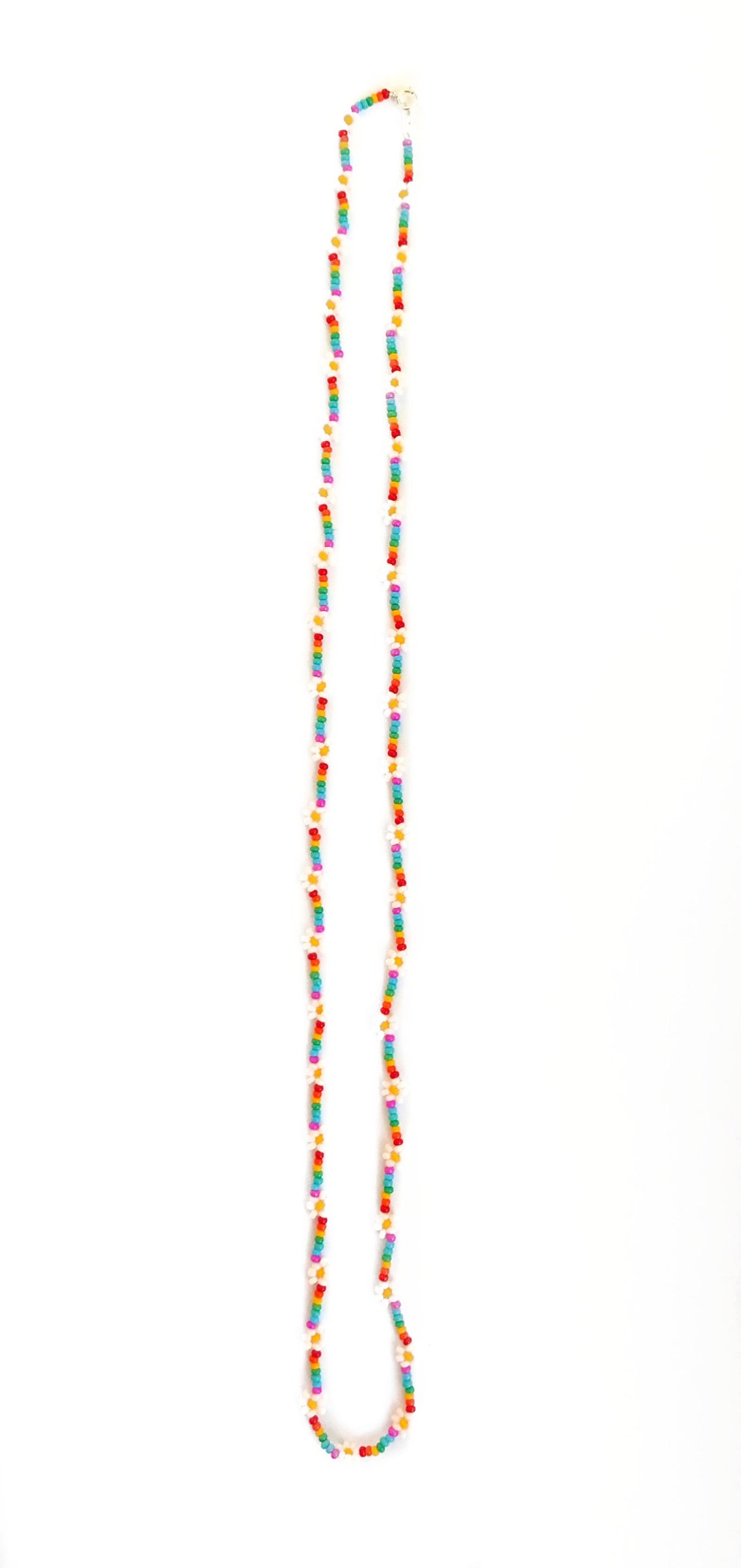 Rainbow Necklace, Daisy Necklace, Pride Necklace, Birth Flower Necklace ...