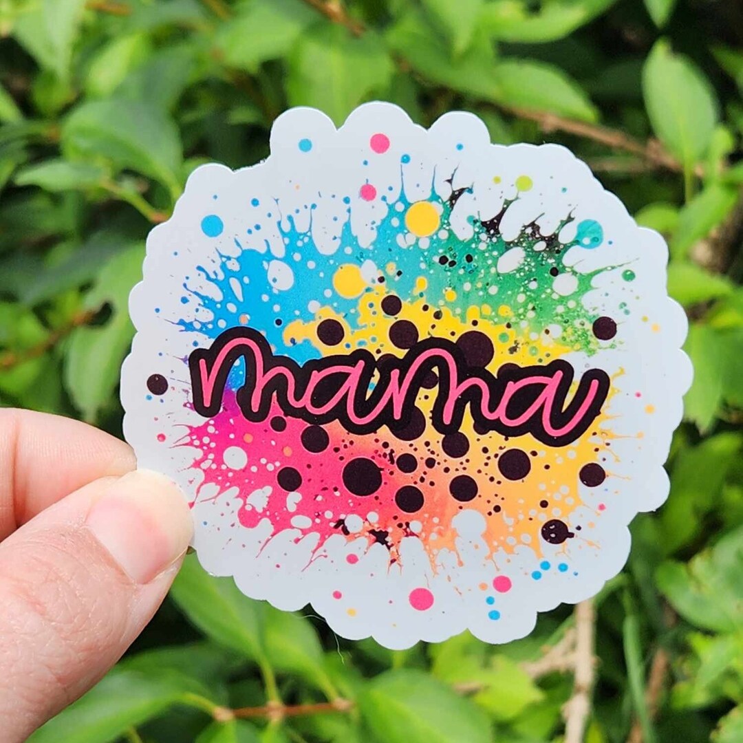 Paint Splatter Mama Sticker 3 Sticker Vinyl Decal Water Bottle Sticker ...