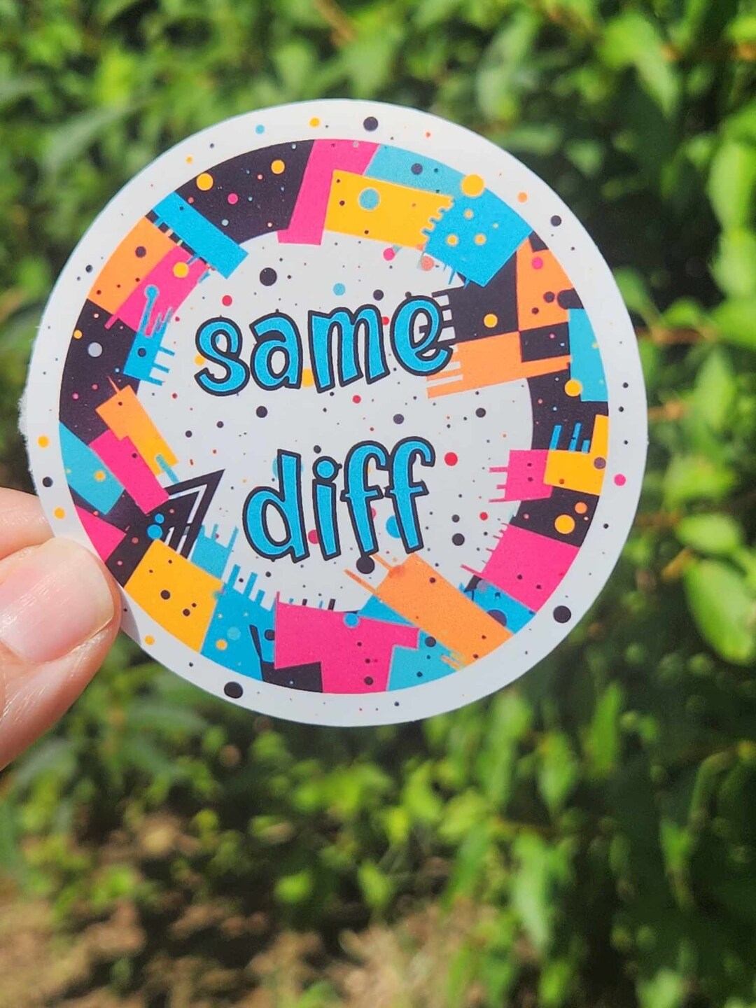 Same Diff Sticker | 3" Sticker | Vinyl Decal | Water Bottle Sticker ...