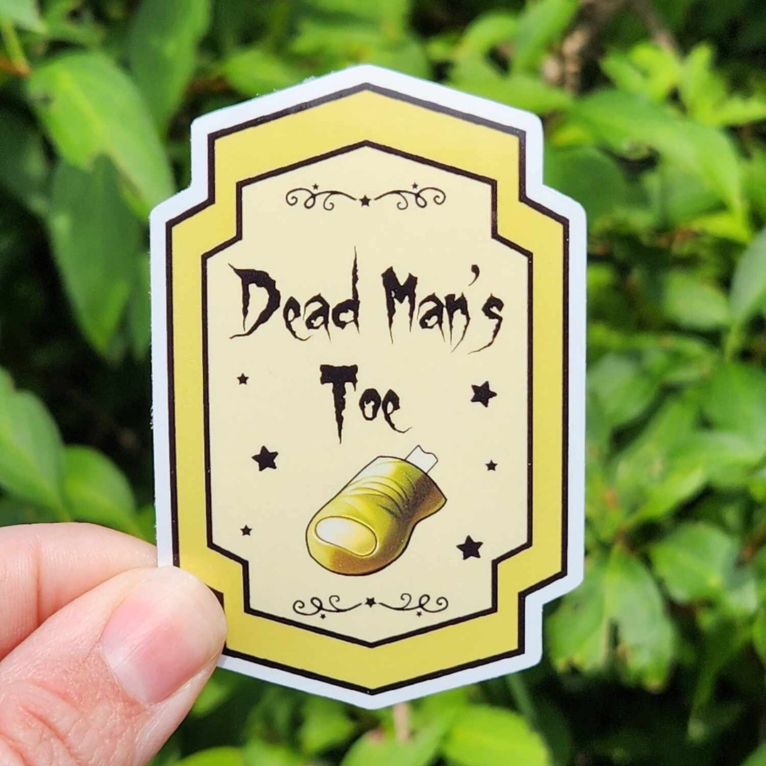 Dead Man's Toe Apothecary Label Sticker | 3.25" Sticker | Vinyl Decal ...