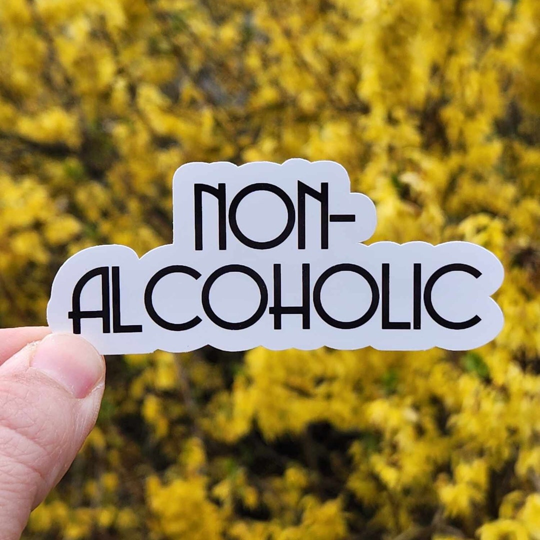 Non-alcoholic Sticker | 3.5" Sticker | Vinyl Decal | Water Bottle ...
