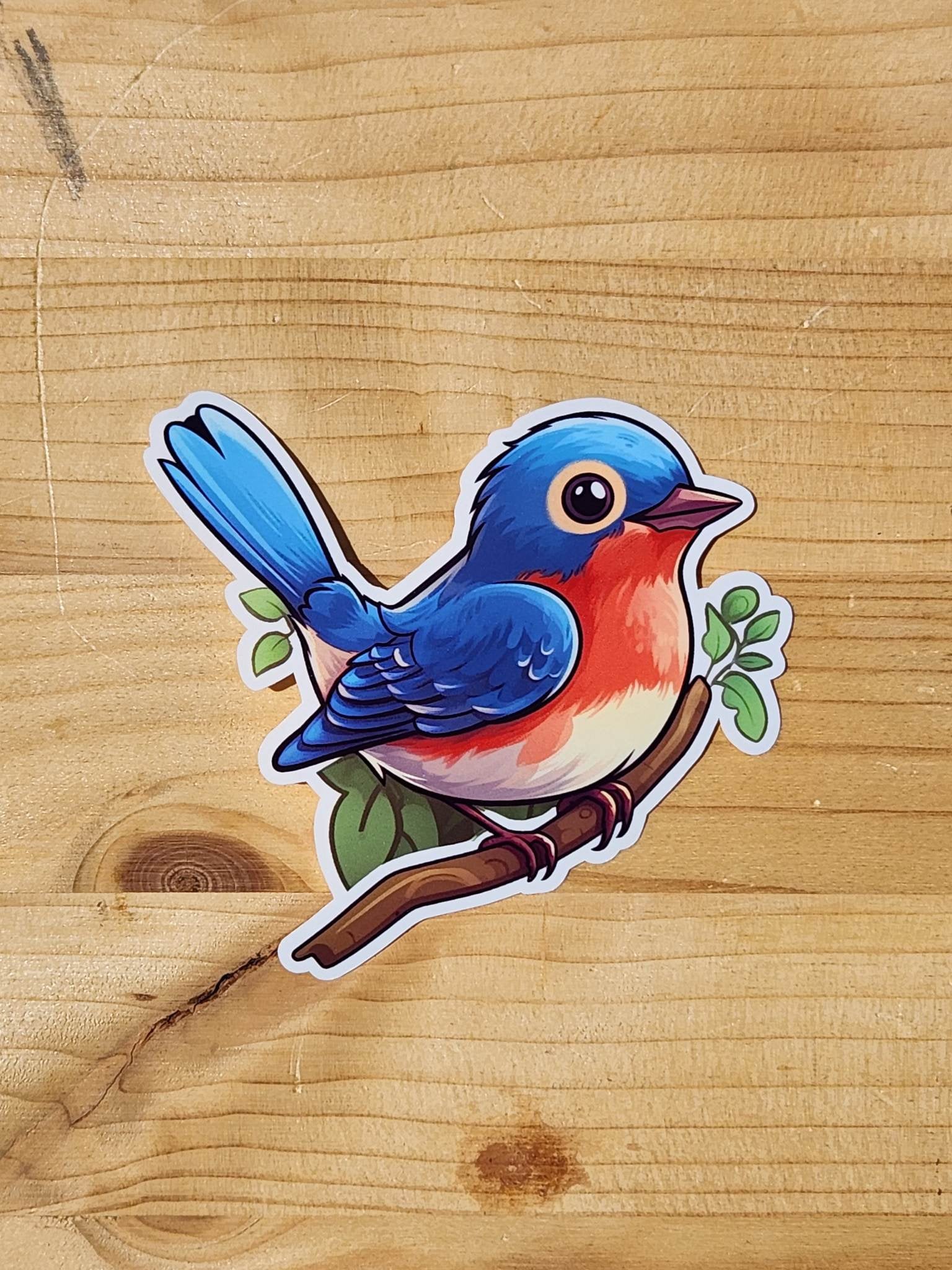 Blue Bird Sticker 3 Sticker Vinyl Decal Water - Etsy
