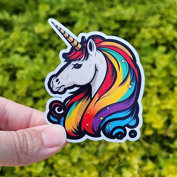 Unicorn Sticker - Etsy