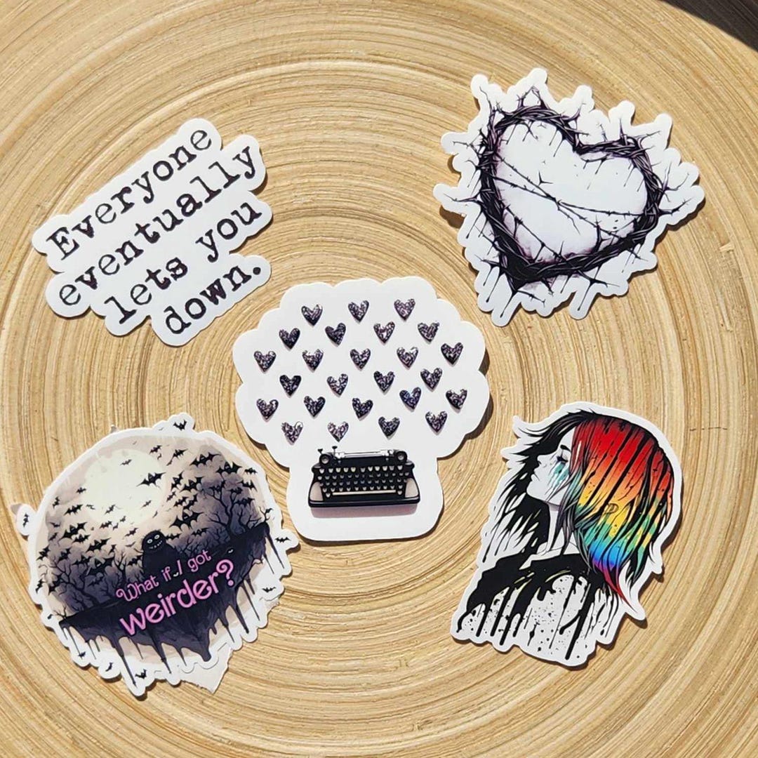 It's Giving Emo Sticker Pack | Set of 5 Stickers | 3" Stickers | Multi ...