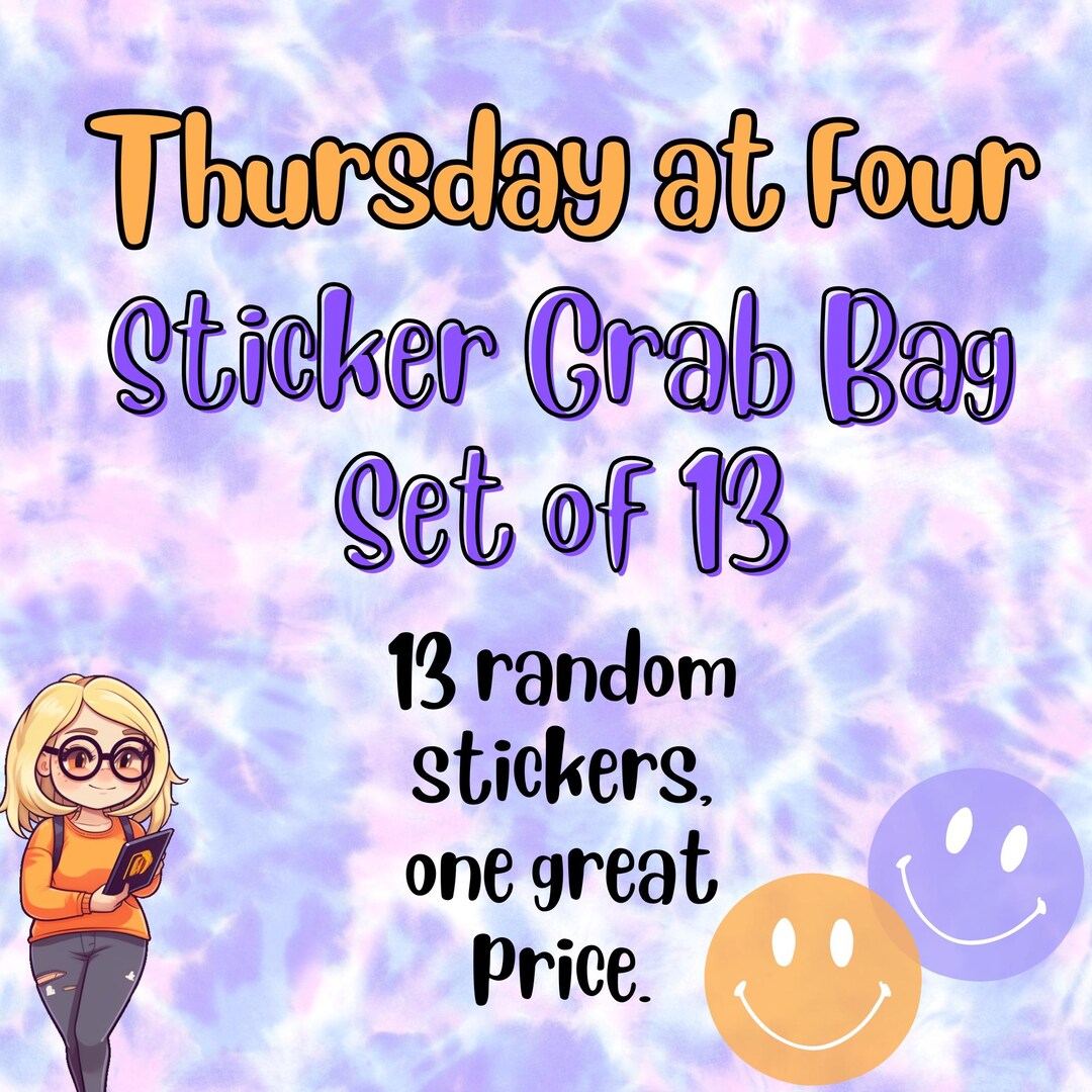 Sticker Grab Bag: Set of 13 Random Glossy Stickers - Etsy