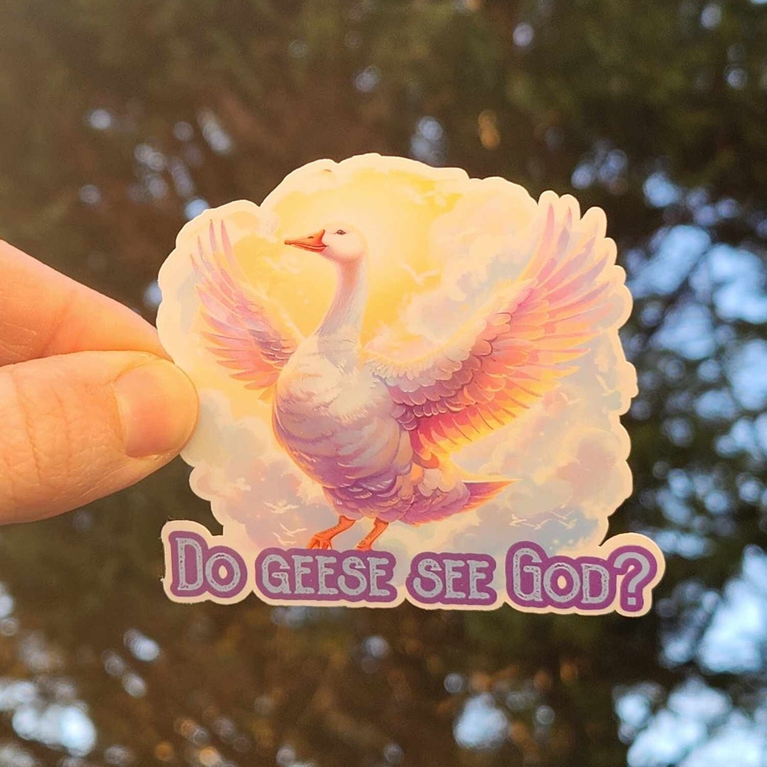 Do Geese See God? Sticker | 3" Sticker | Vinyl Decal | Laptop Sticker ...