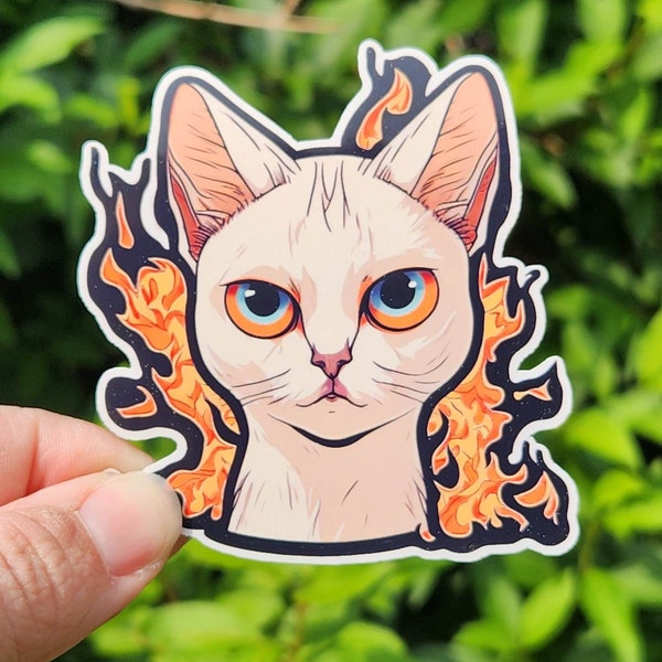Cat Warrior Decal - Etsy