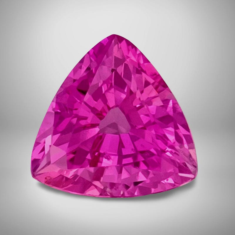 Trillion Pink Sapphire - Etsy
