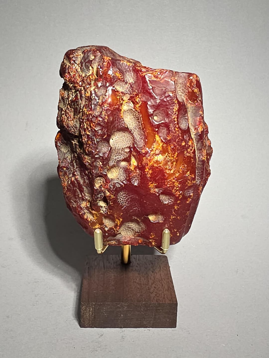 Large Baltic Amber Red Butterscotch Natural Amber Collector Specimen ...