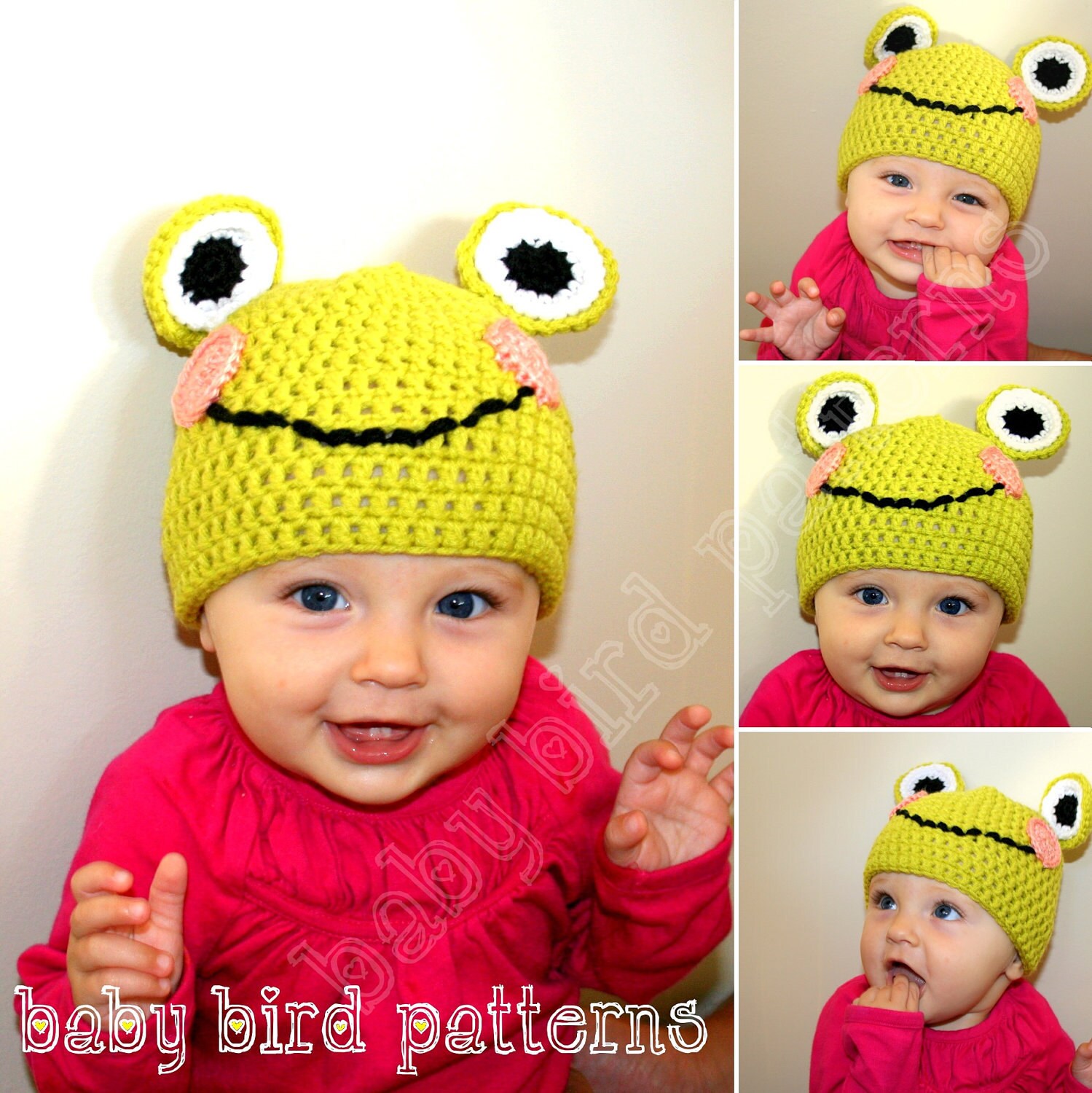 Smiley Frog! Cute Crochet Frog Hat Pattern for Babies and Toddlers ...