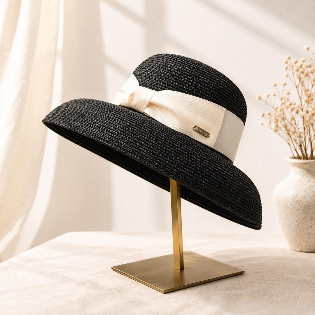 Elegant French Style Summer Boater Hat for Women - Etsy
