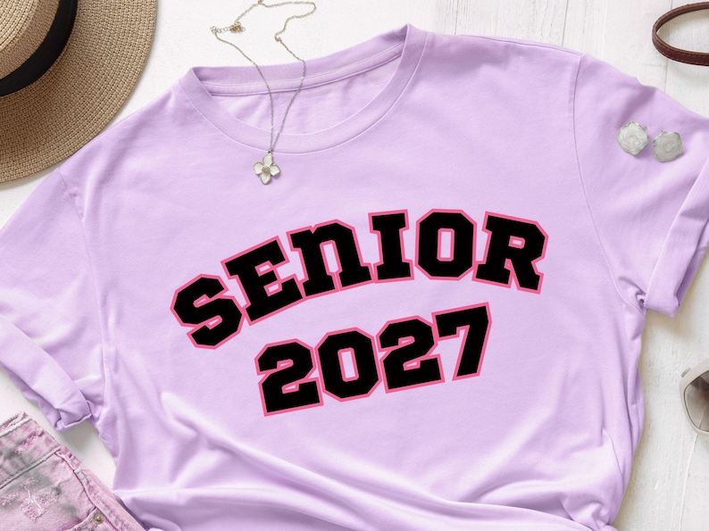 Senior 2027 PNG SVG | Graduation Class of 2027 | Preppy Varsity Design ...