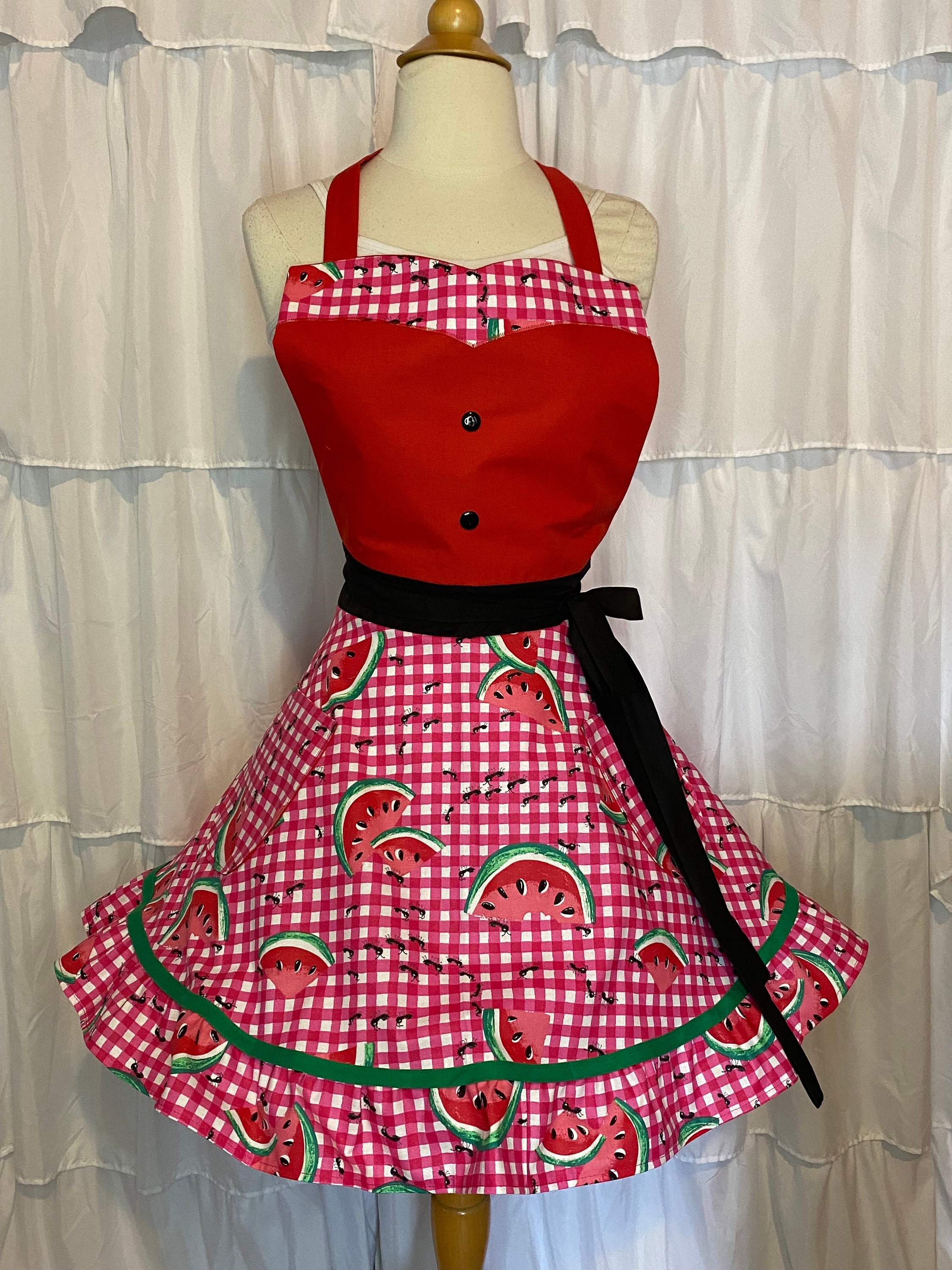 Adult Watermelon Traditional Style Apron - Etsy