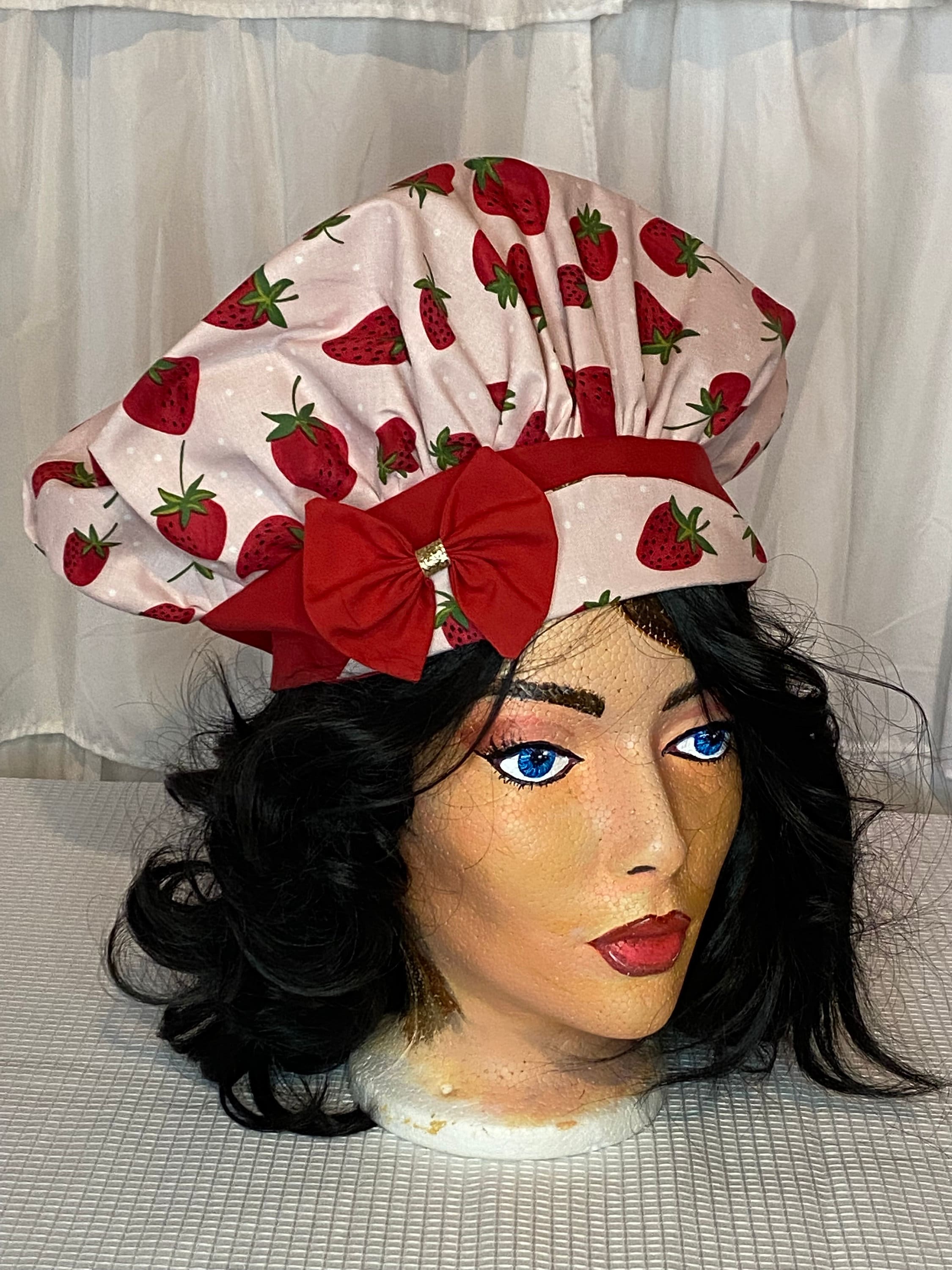 Strawberry Shortcake Bonnet Hat - Etsy Strawberry Shortcake Bonnet Hat - Etsy