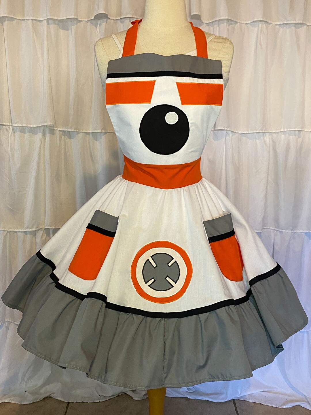 S/M NEW BB8 Costume Apron Dress - Etsy