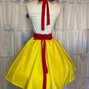 S/M Snow White Costume Apron Dress - Etsy