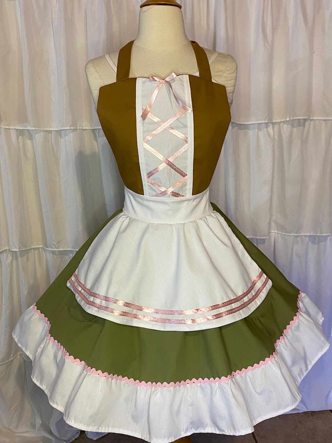 S/M NEW Bar Maid Costume Apron Dress - Etsy