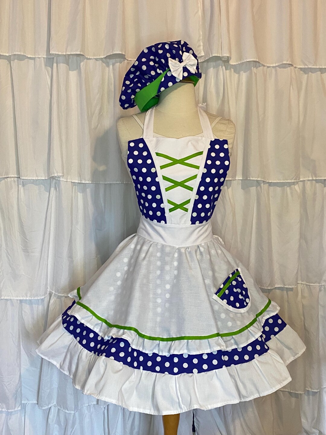 S/M- Blueberry Muffin Costume Apron "dress" - Etsy