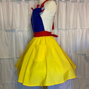 S/M Snow White Costume Apron Dress - Etsy