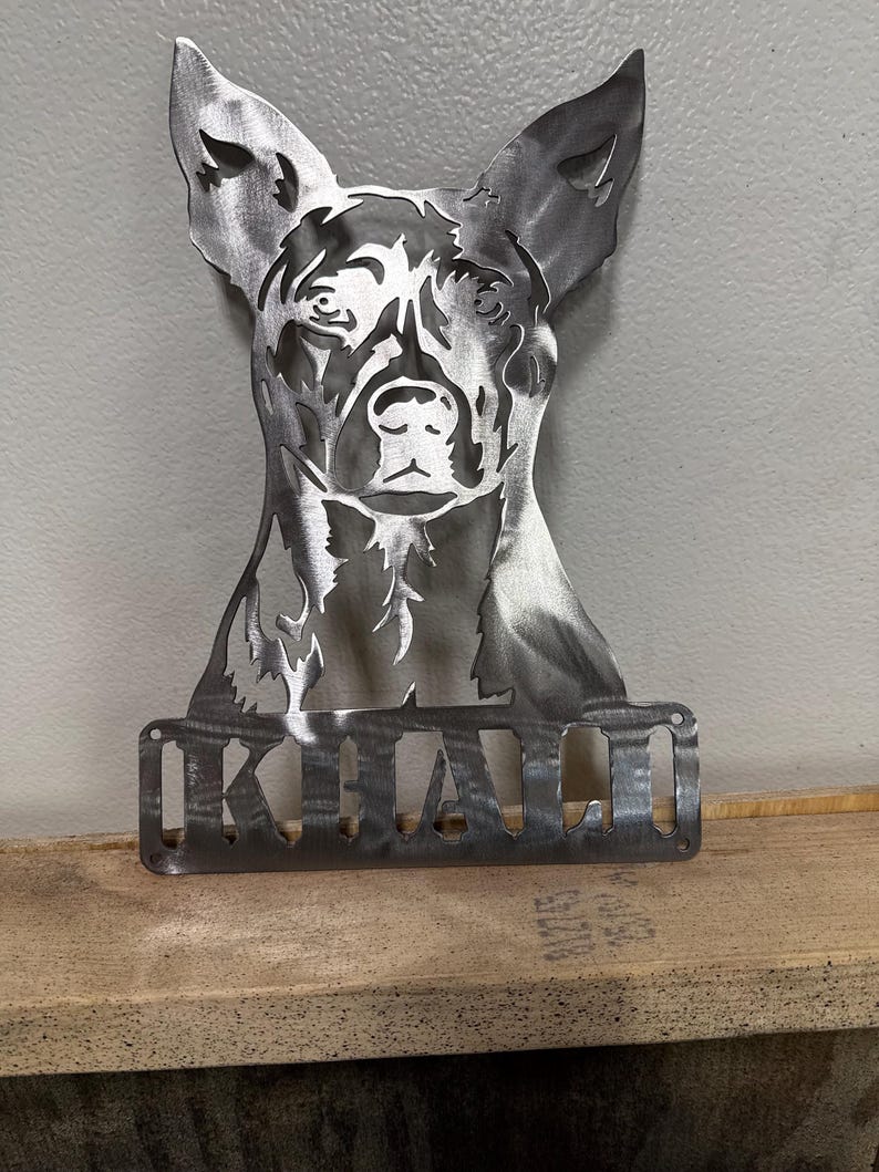 Custom Dog Breed Sign, Personalized Pet Name Wall Art, Labrador German ...