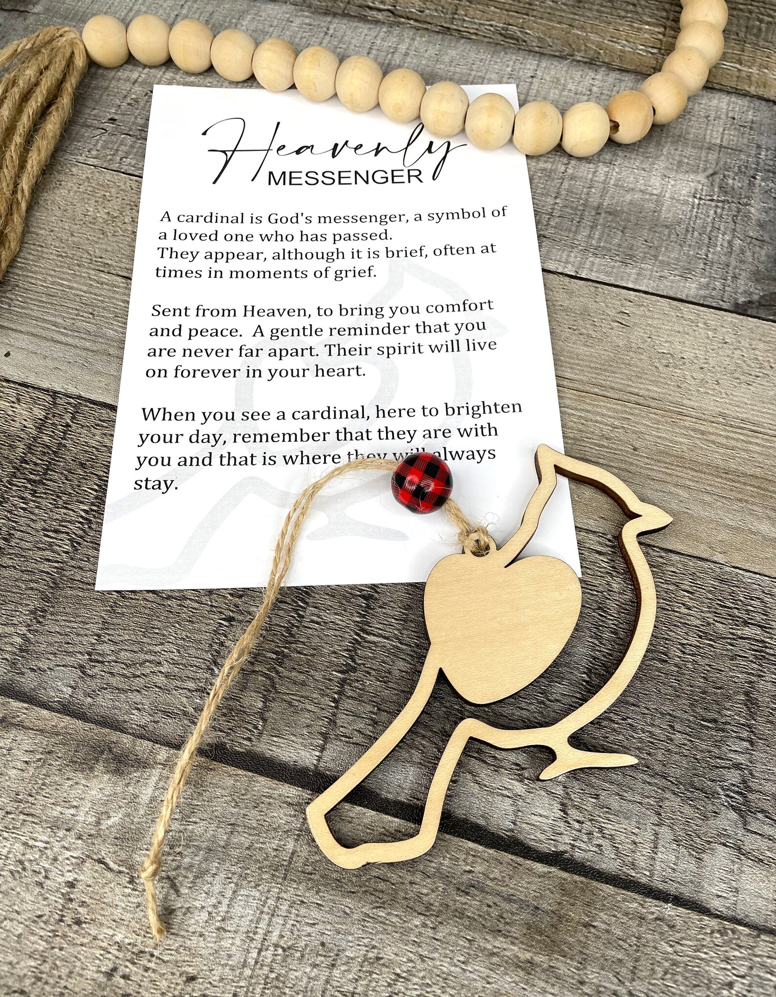 Heavenly Messenger Cardinal Ornament, Cardinal Ornament, in Memory ...