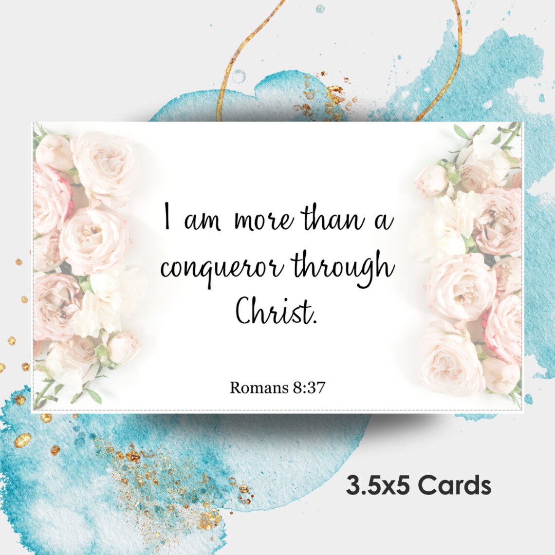 100 Scripture Cards: Christian Bible Verse Affirmations (digital ...