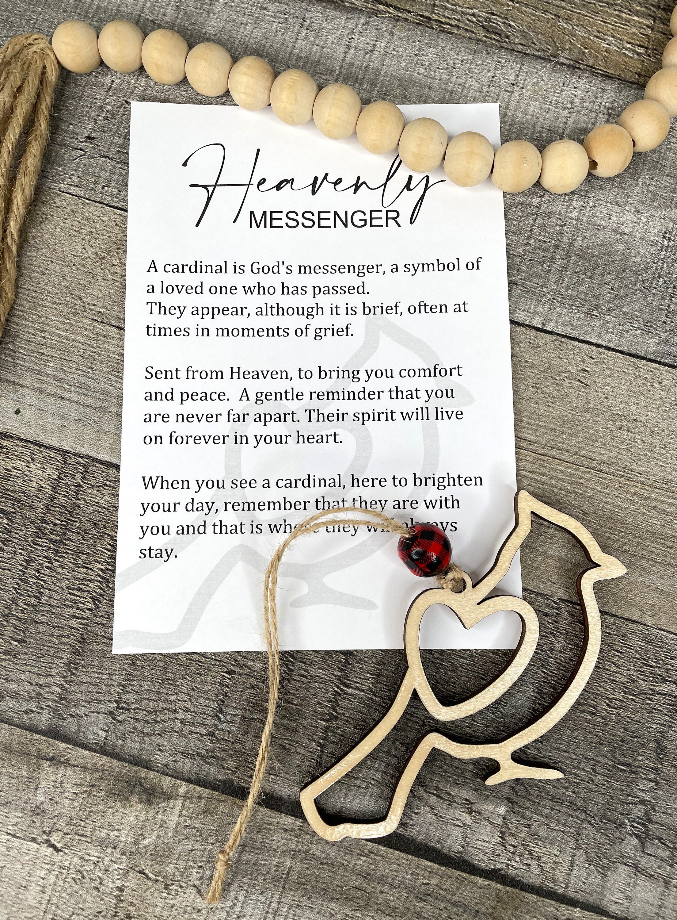Heavenly Messenger Cardinal Ornament, Cardinal Ornament, in Memory ...