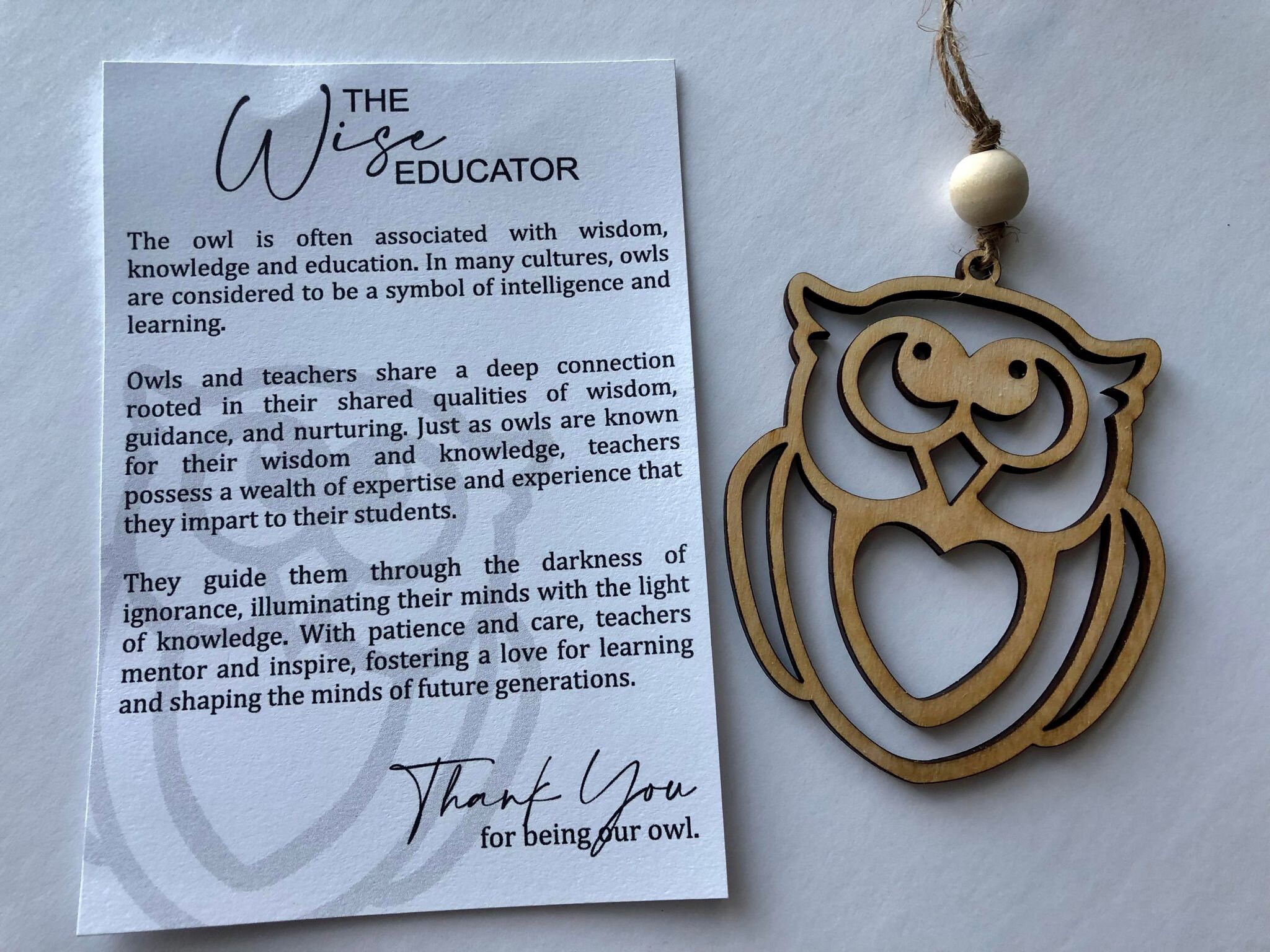 Wise Educator Ornament Teacher Christmas Gift - Etsy