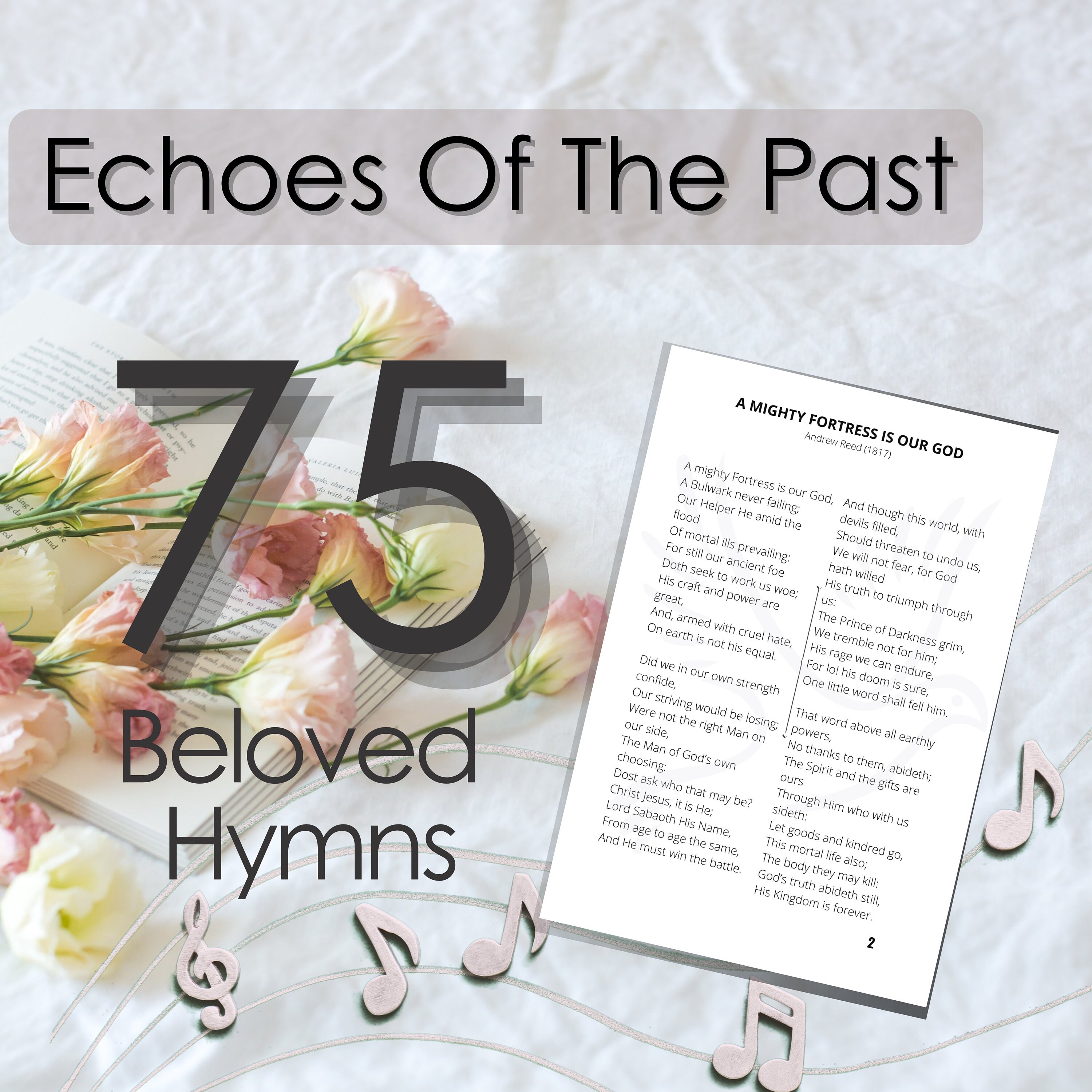Vintage Hymn Collection - 75 Printable Old Hymns | Spiritual Songs ...