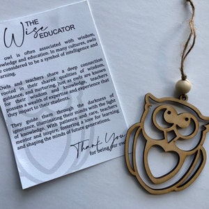 Wise Educator Ornament- Teacher Christmas Gift - Etsy