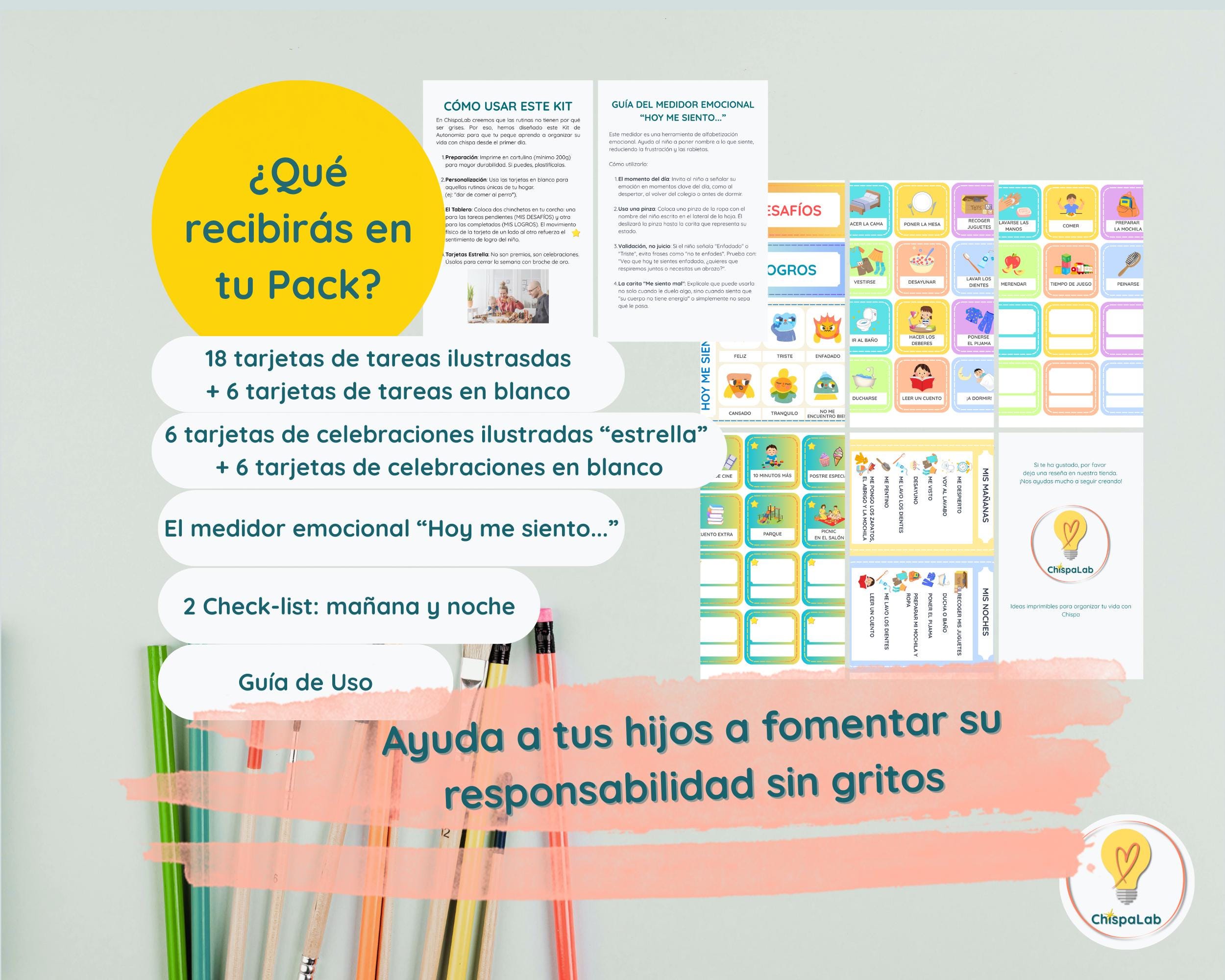 Children's Autonomy Kit and Daily Routines Printables Montessori Task ...