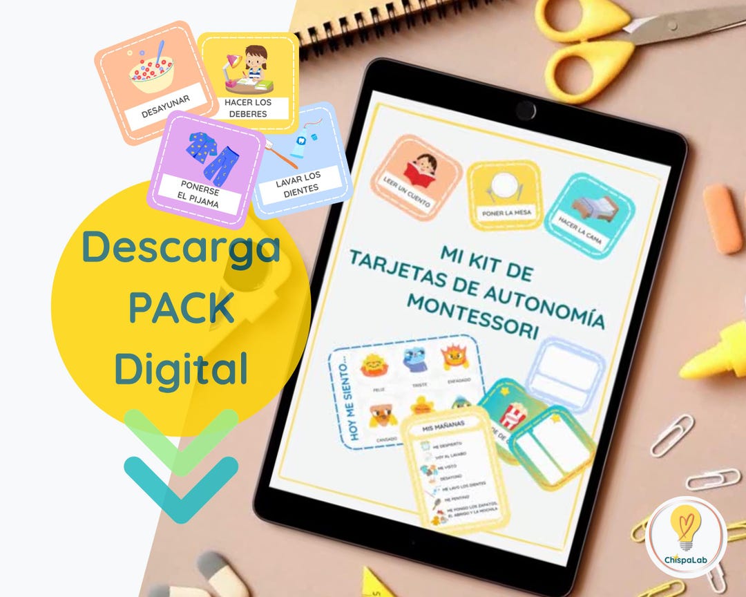 Children's Autonomy Kit and Daily Routines Printables Montessori Task ...