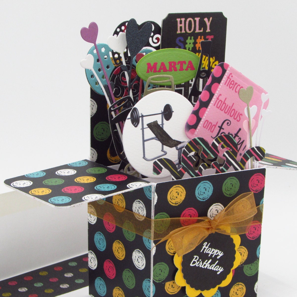 Custom Explosion Box Card Personalized Handmade - Etsy