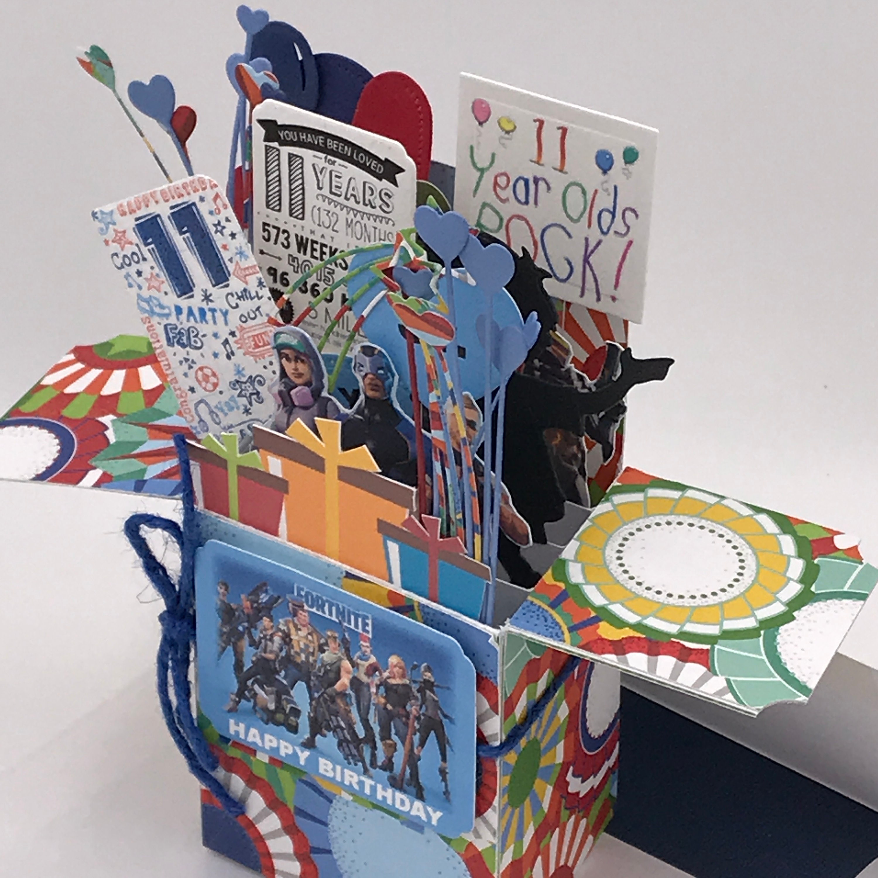 Custom Explosion Box Card for Kids And/or Teens Personalized | Etsy